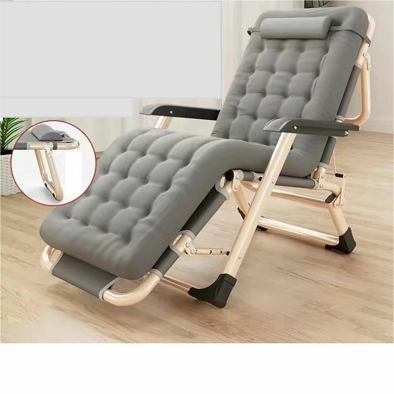 Раскладная кровать с матрасом и карманами, взрослый туристический шезлонг для летней каюты CLASSMARK, раскладной, садовая мебель, походно-дорожная кровать, усиленная до 75 кг