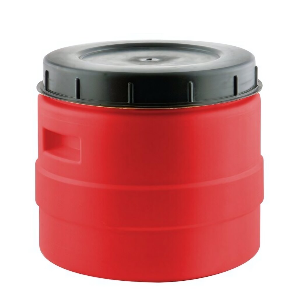 Бочка пластиковая 18л с широким горлом, прочная и удобная для хранения