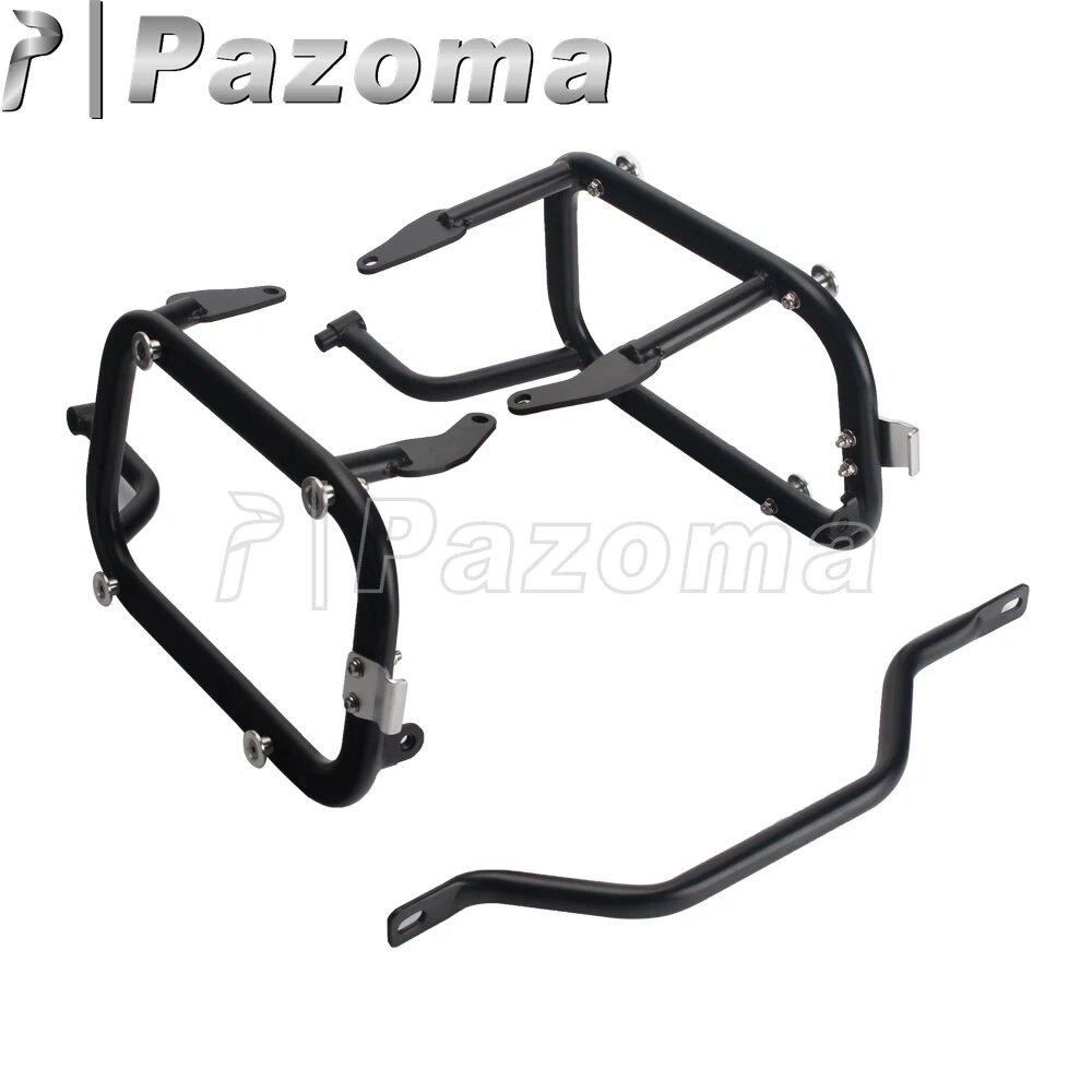 1 комплект, боковой кронштейн для кошика мотоцикла, стойка для Harley Pan America 1250, седельная сумка, держатель для багажа, коробки, устойчивая рама 2020-2024 Черный, черный