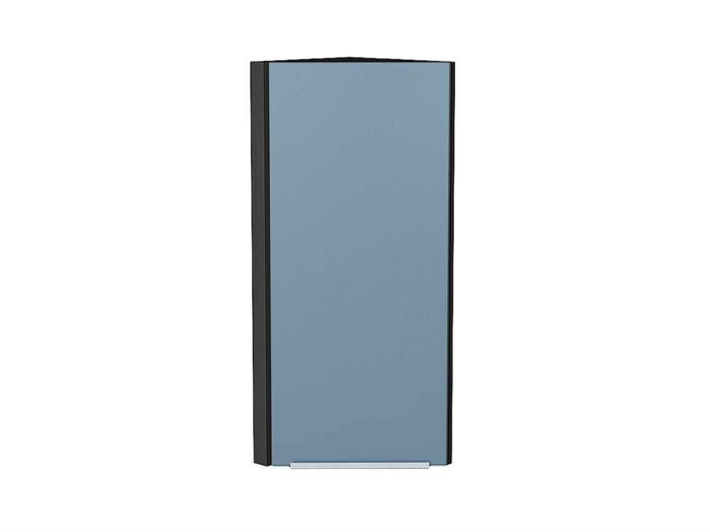 VVT Шкаф верхний торцевой Фьюжн Graphite, Silky Blue, 920