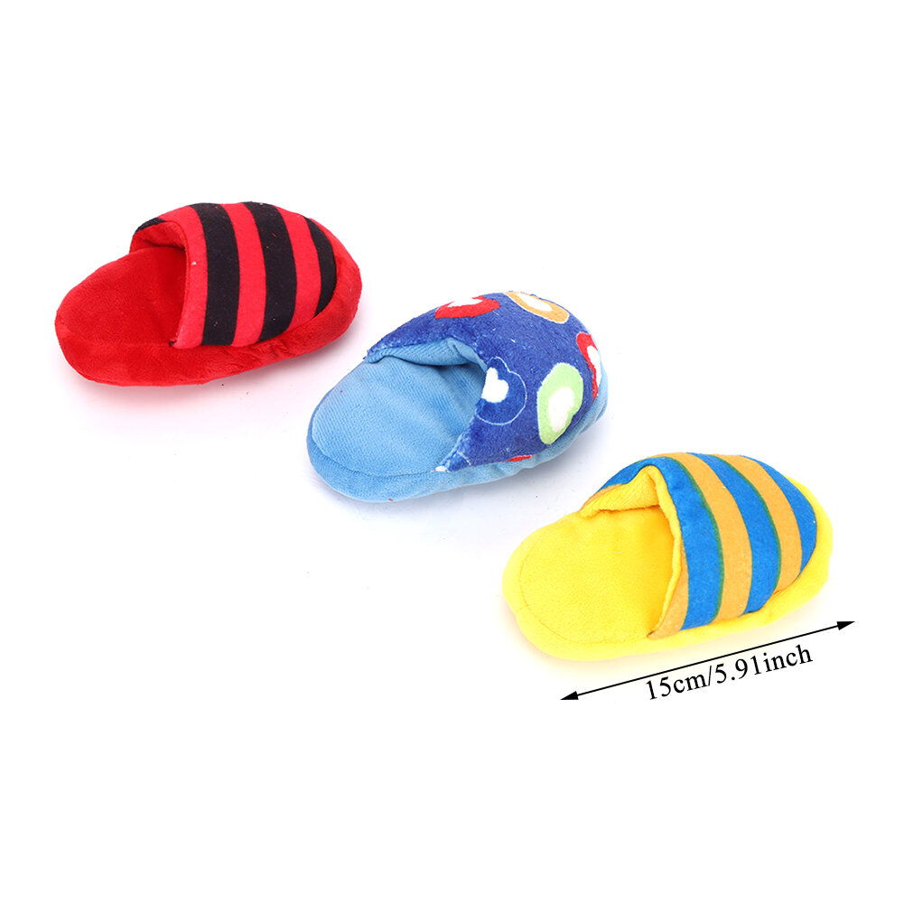 3 шт, плюшевые тапочки для домашних животных, звучащая форма для чистки зубов, защита от жевания, кусания, интерактивная обучающая игрушка для собак