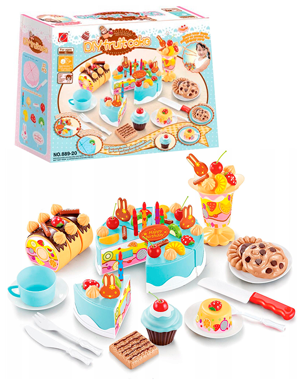 Игровой набор торт на липучках с аксессуарами, 75 предметов YZ