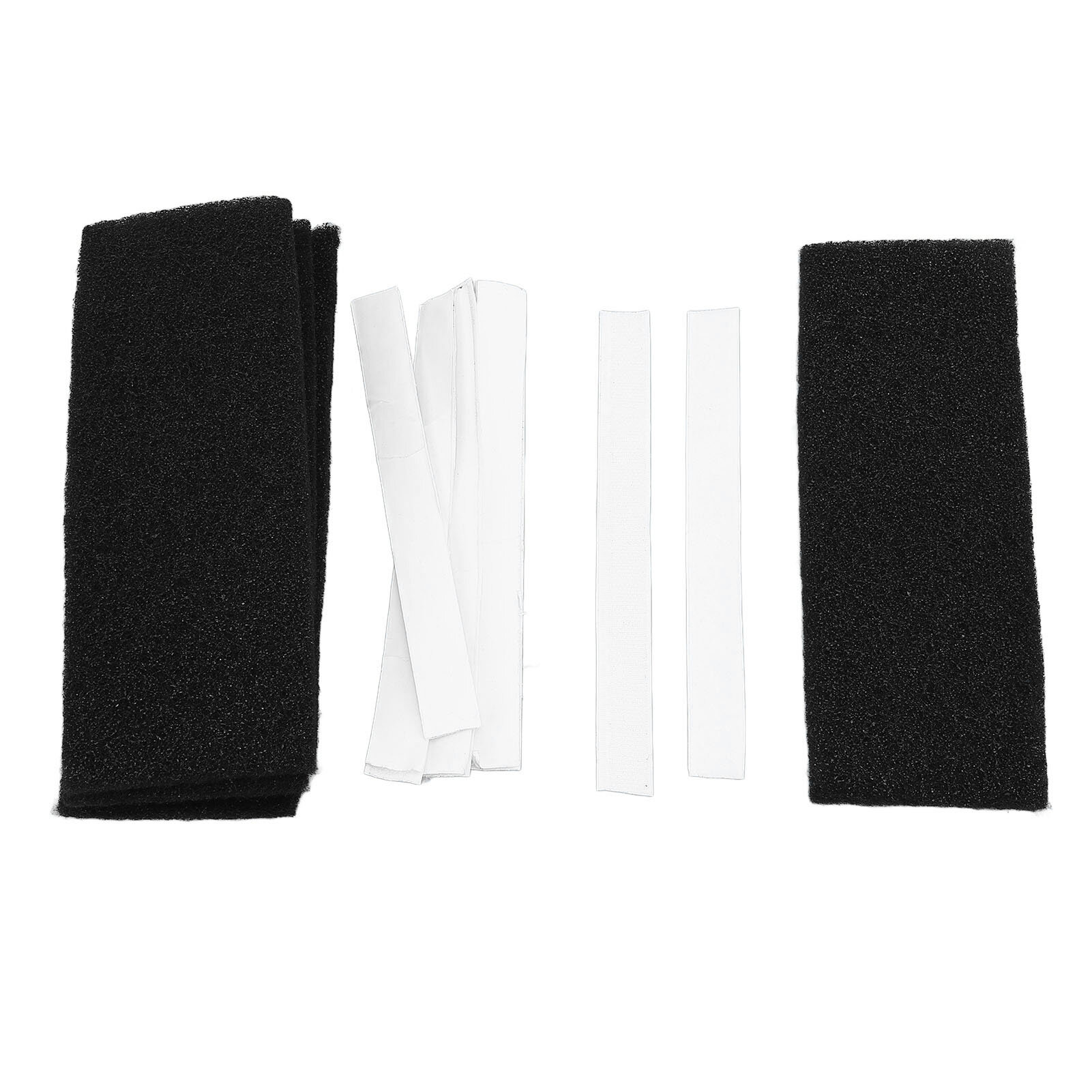 6pcs Потолочный вентилятор Фильтр самостоятельный клей активированный углеродный хлопковой эллиптический потолочный вентилятор воздушный фильтр для пыльцевых запахов дыма Удаление