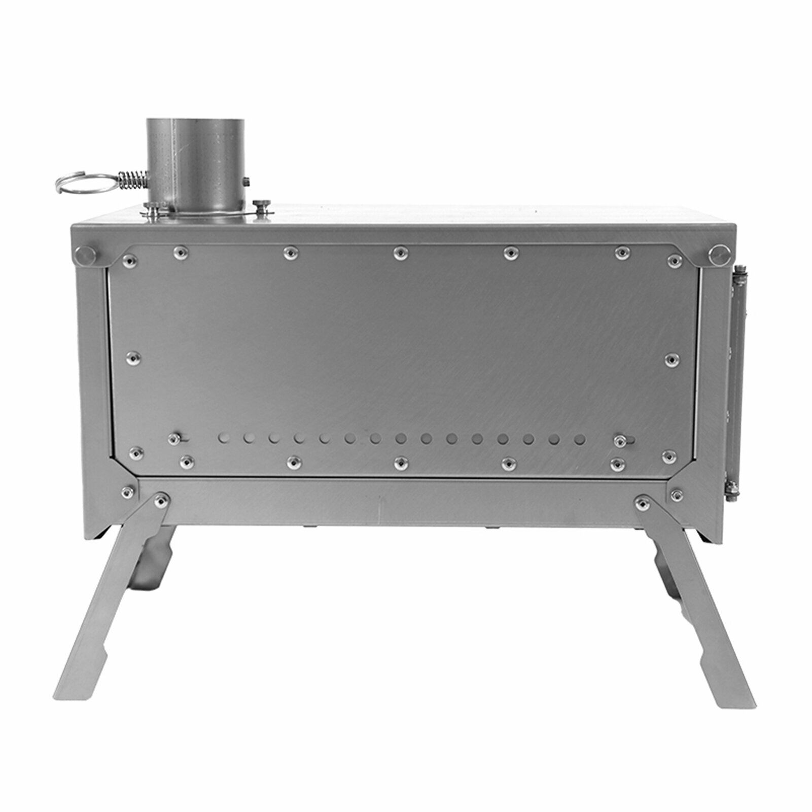 Портативная складная печь для палатки из титановый сплав, идеальна для походов и кемпинга, регулируемое поступление воздуха