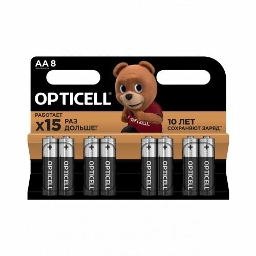 Батарейки Opticell Basic, AA, 8 шт