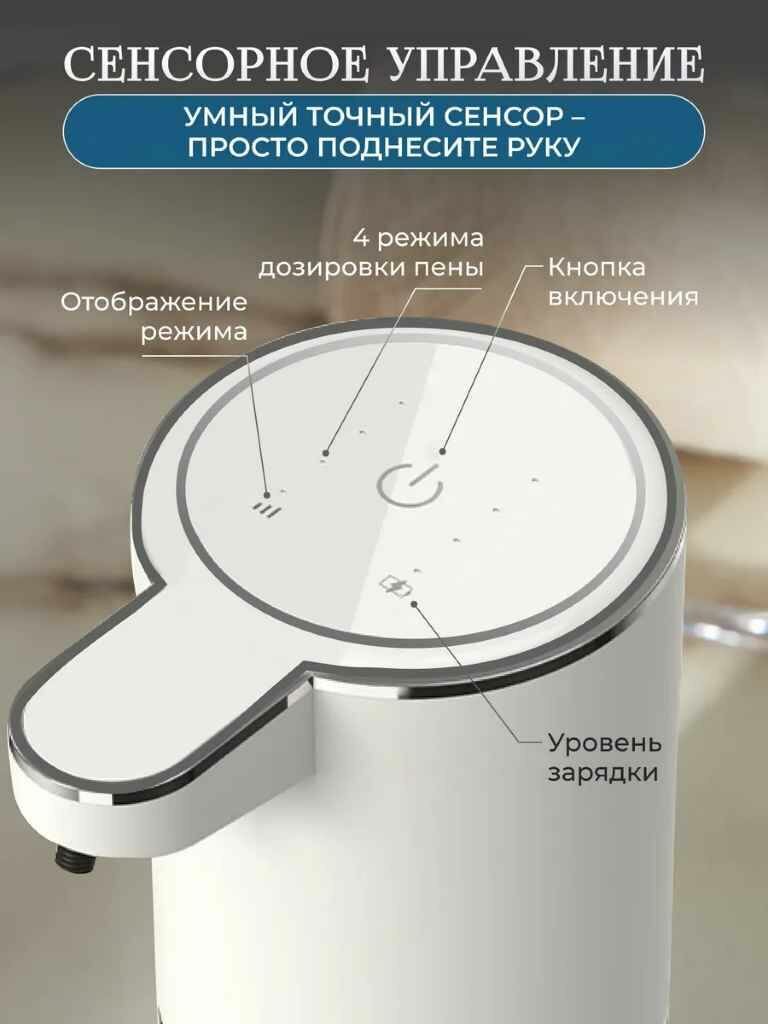 Сенсорный дозатор белый 380 мл