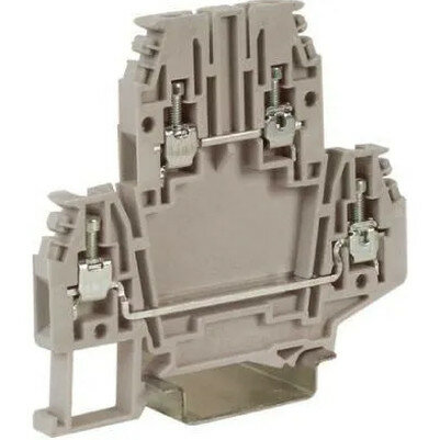 DKC DBC.2GR, проходной зажим серый 2 уровня 2,5 кв. мм ZDB100GR (3 шт)