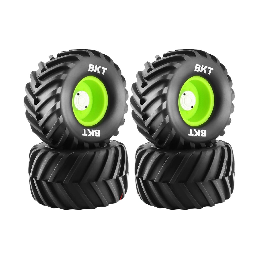 4шт/комплект, 1/10 осевых колес Tamiya-зеленый