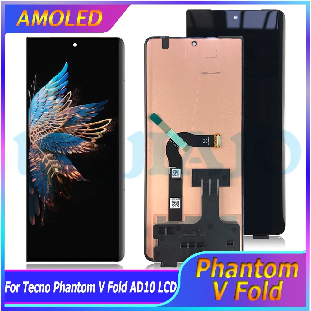 6,42 "AMOLED ЖК-дисплей для Tecno Phantom V FOLD AD10, сменный преобразователь сенсорного экрана в сборе для Tecno Phantom V FOLD Display