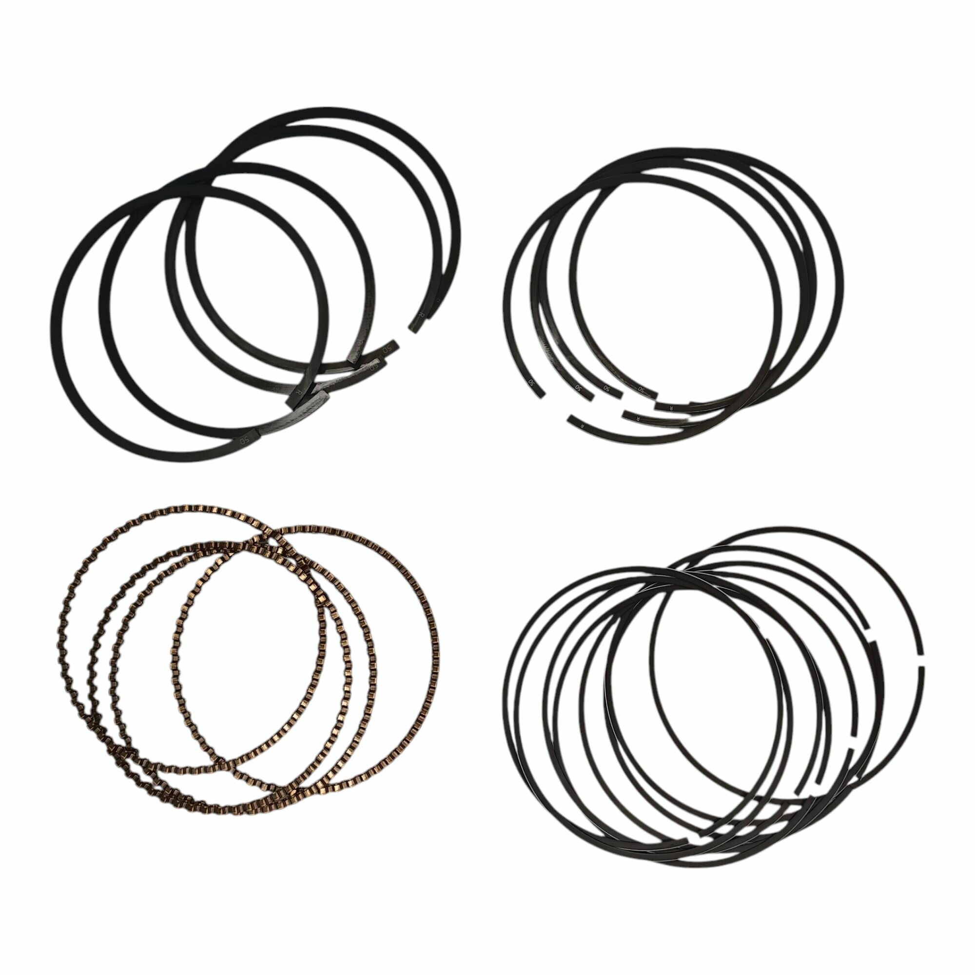 Кольца поршневые 0.50 комплект на двигатель Джили МК (Geely MK) Riken E020110010050