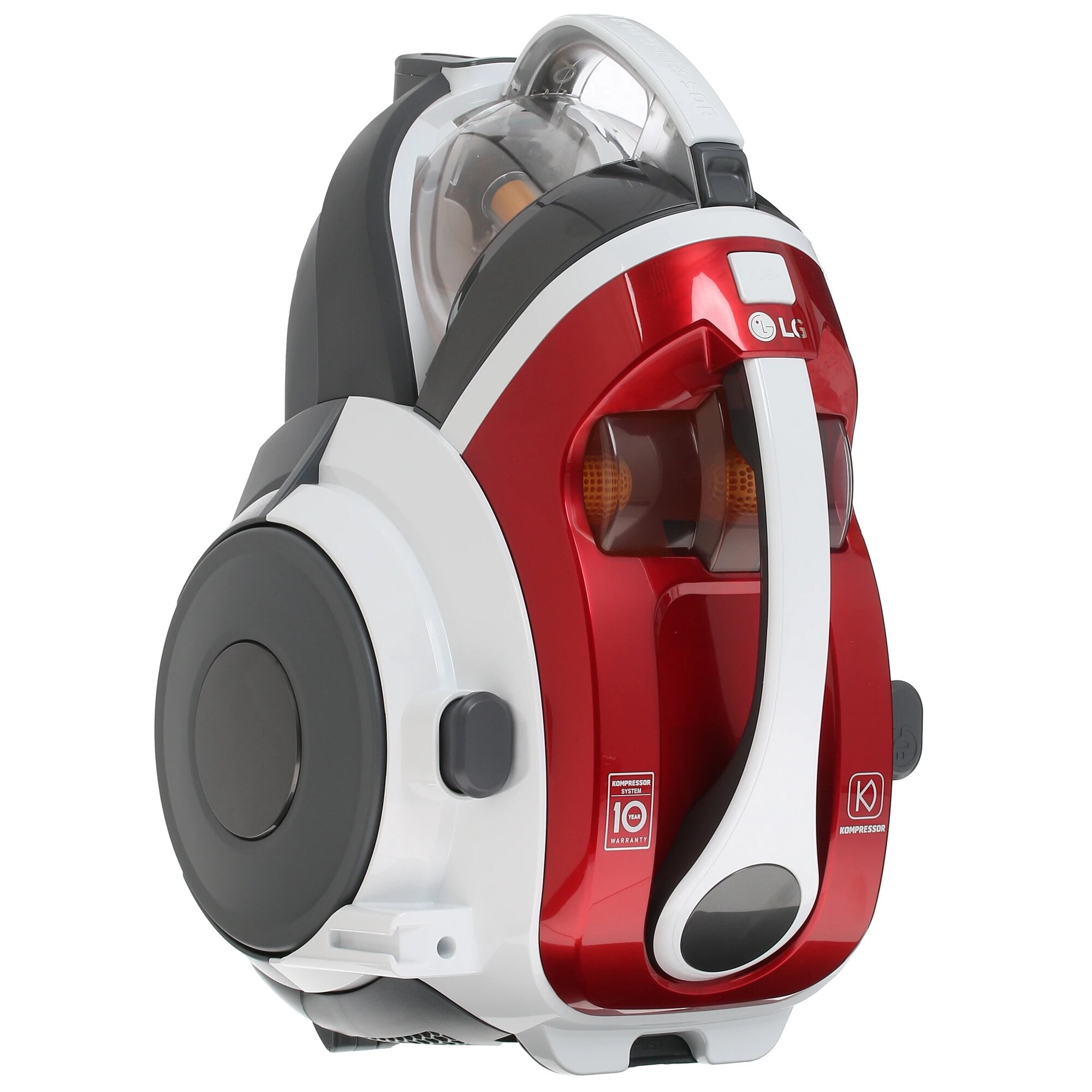 Пылесос LG VC73189NHTR, красный, мощность 1800 Вт, турбоциклон