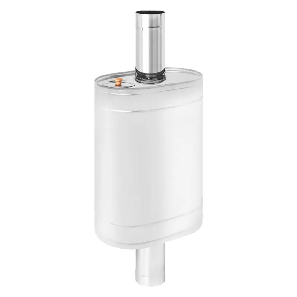 Бак на трубе для бани на 50 литров Ø115 (Овальный) (AISI 439) L-800 (МП)