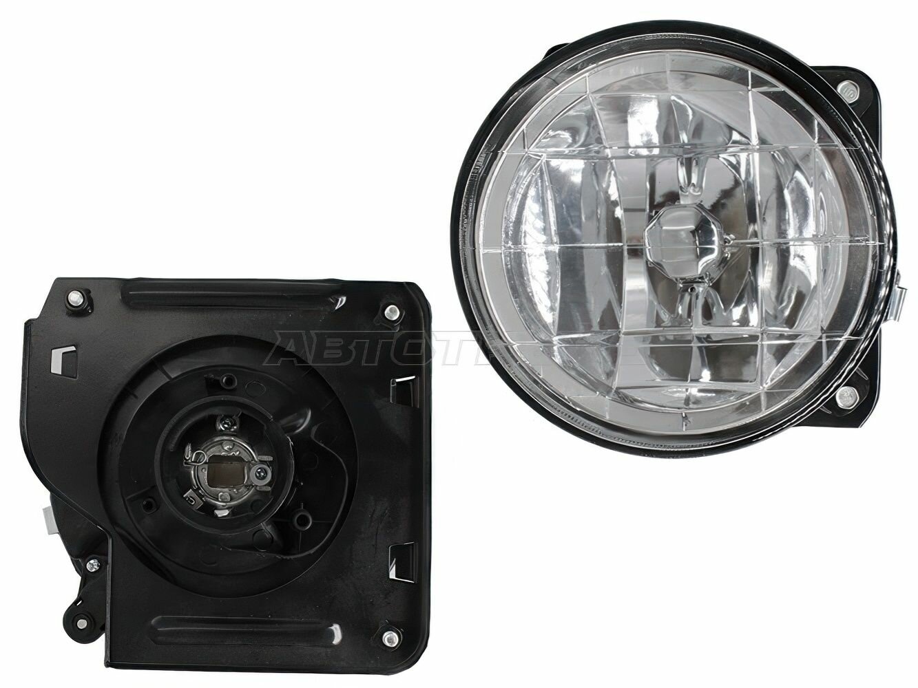 Фара противотуманная левая, большая круглая для Субару Импреза арт ST2202001L SAT