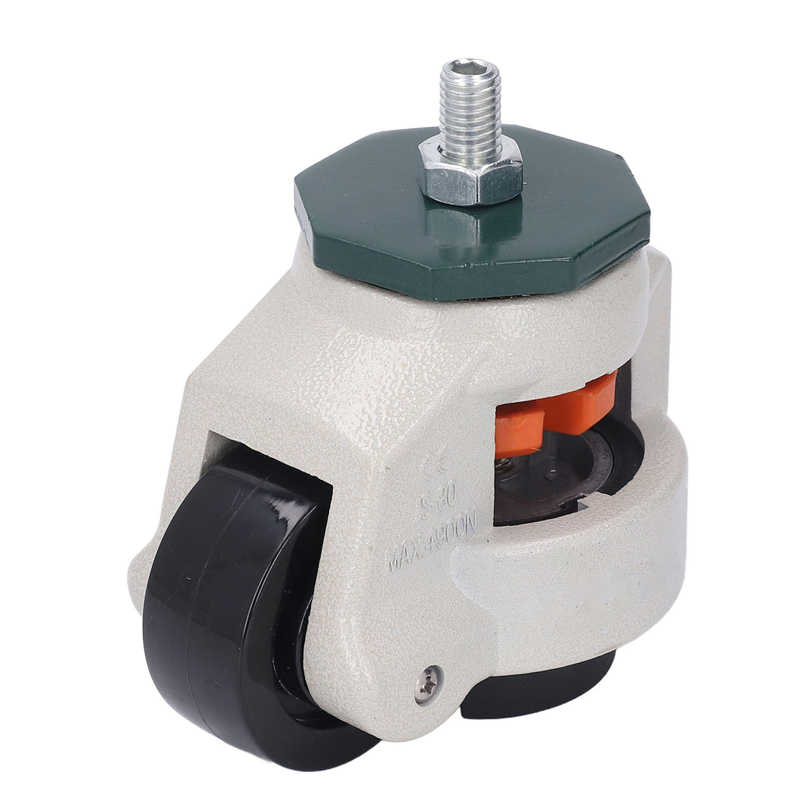 Рицинус для Выравнивания стержня Регулируемая Высота Верстака с Резьбовым Стержнем M12 Вращающийся Рицинус с Колесом диаметром 62 мм и Подставкой для ног