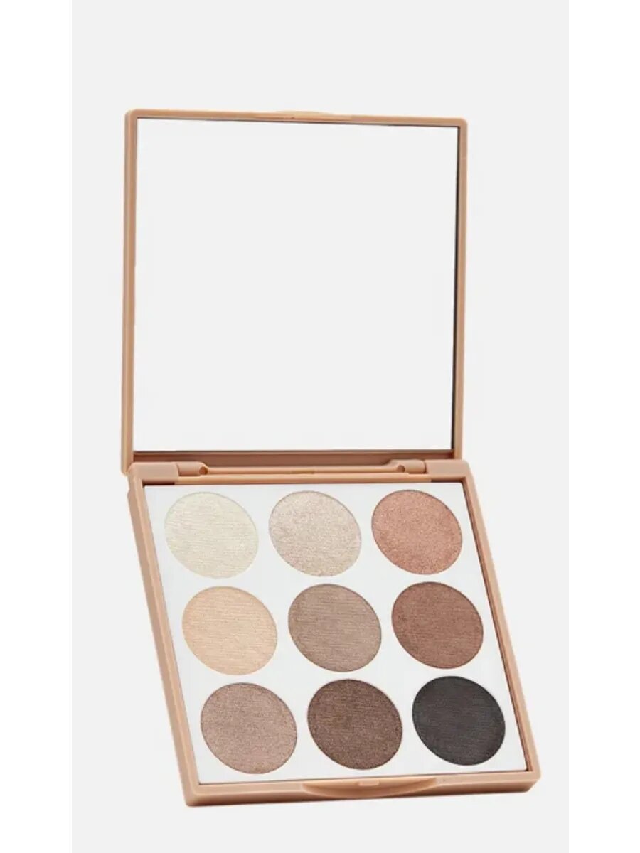 Палетка теней 3INA "The Color Palette", 500 коричневая, 9 оттенков