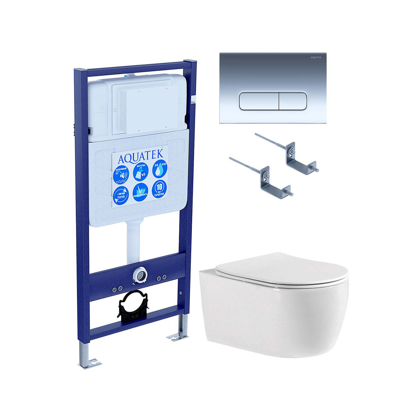 Унитаз с инсталяцией Акватек Европа Set cmp016
