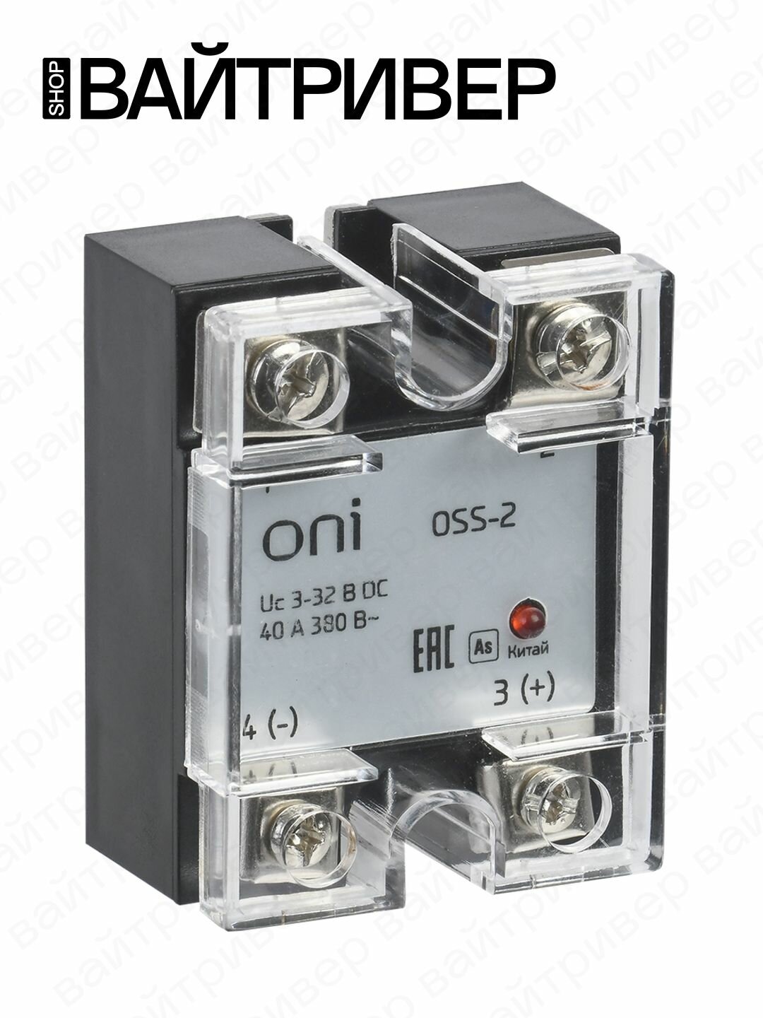 Реле твердотельное OSS-2 40А 380В AC 3-32В DC ONI