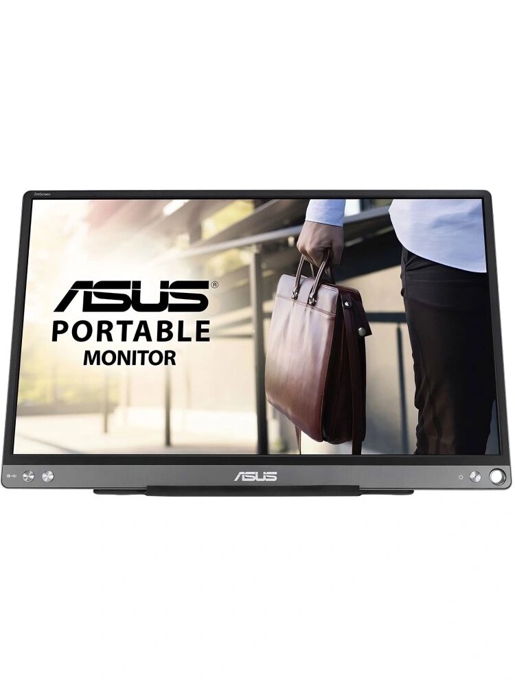 Монитор 15.6" Asus ZenScreen MB16ACE, 1920х1080, 60 Гц, IPS, темно-серый (90lm0381-b04170)