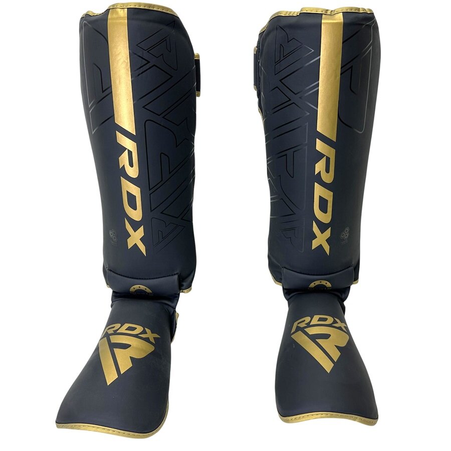 Защита голени и стопы RDX F6 черно-золотые, L