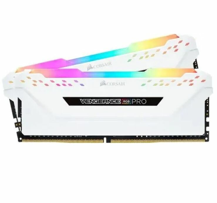 Оперативная память Corsair Vengeance RGB Pro (CMW16GX4M2C3600C18W) DIMM DDR4 16 ГБ - 2 шт, 3600 МГц