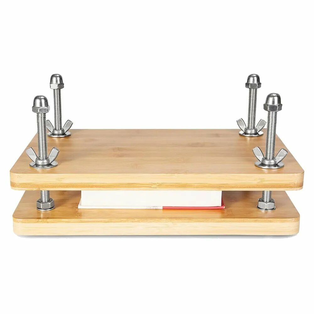 Книжный пресс, Переплетный станок, Деревянный бамбуковый пресс, Портативные наборы для переплетных материалов,1.2056748572