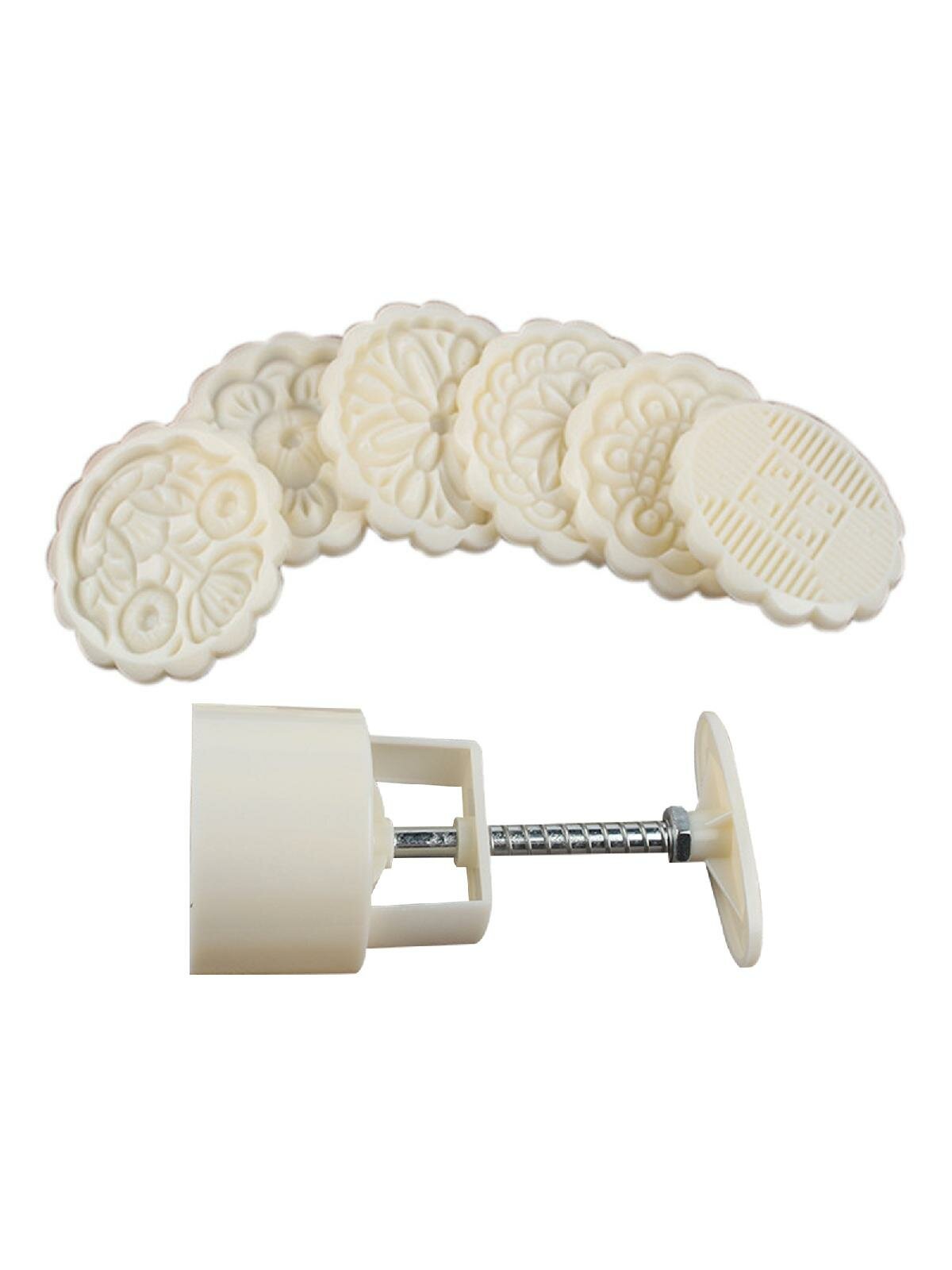 Набор из 6 штампов для печенья, лунных пряников, 75 г, самодельные формочки для печенья, декоративная форма для торта в честь праздника середины осени, пресс-форма для торта