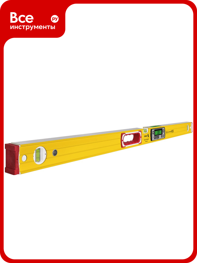 Уровень STABILA tech 196 dl, 122см (ip 67, 2верт, 1гориз, 2 жк дисп, точн. 0,5 мм/м) , шт 19826