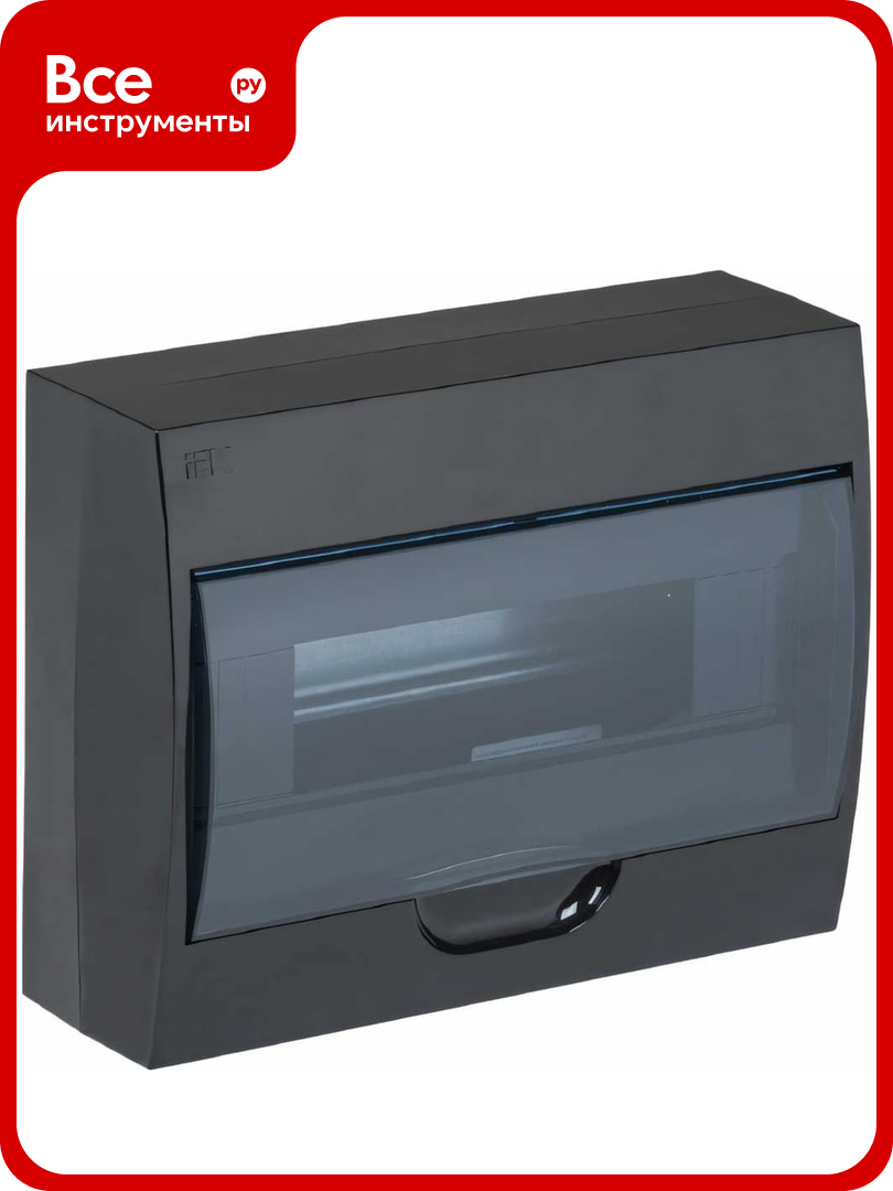 Корпус IEK KREPTA 3 ЩРН-П-12 IP41, черный, пластиковый MKP12-N-12-41-K02