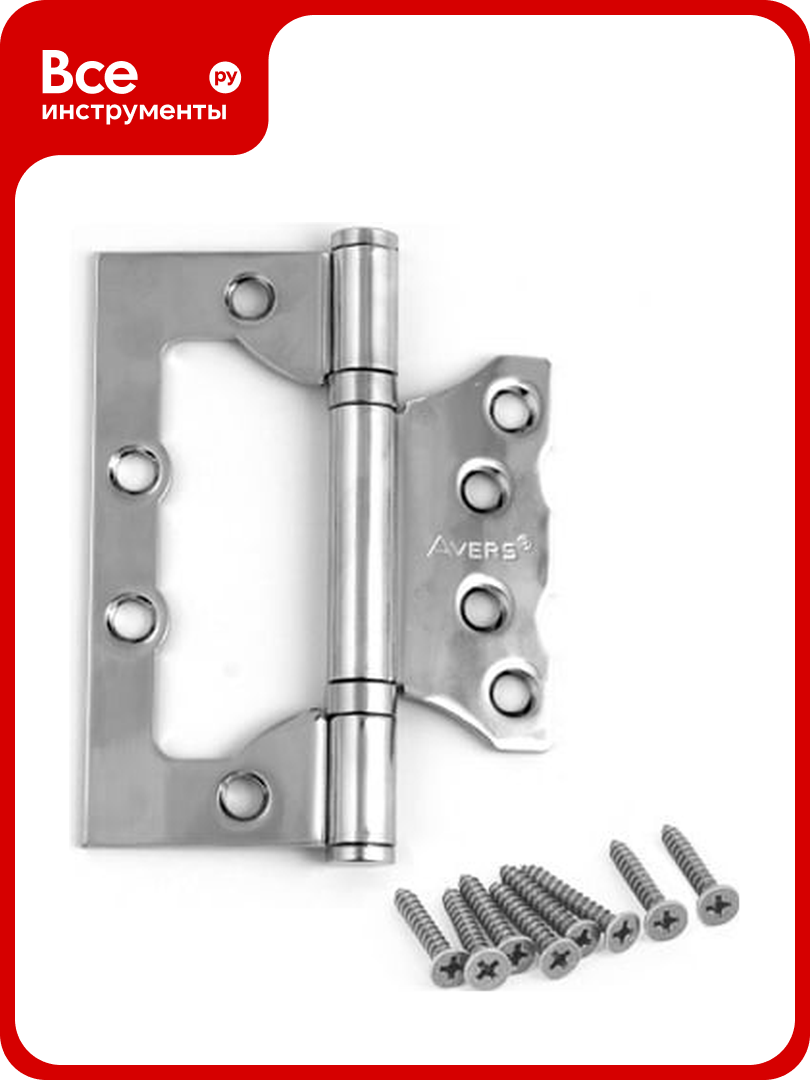 Накладная петля AVERS 100*75*2,5-B2-CR 18545