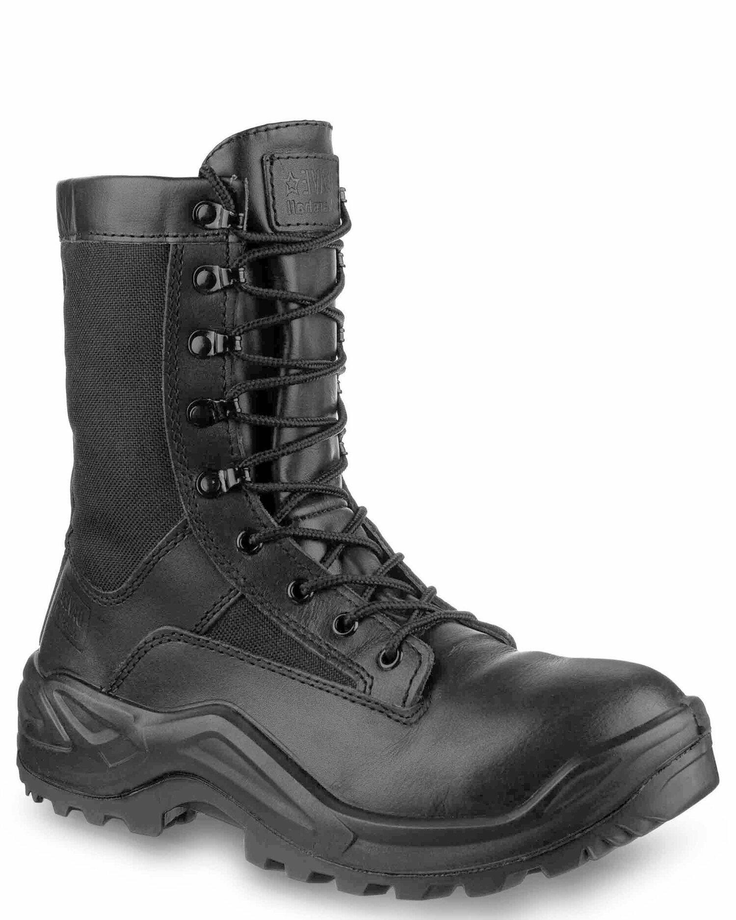 Ботинки с высокими берцами "ХОВАРД", нат. кожа/текстиль, цвет: черный NEW, 44