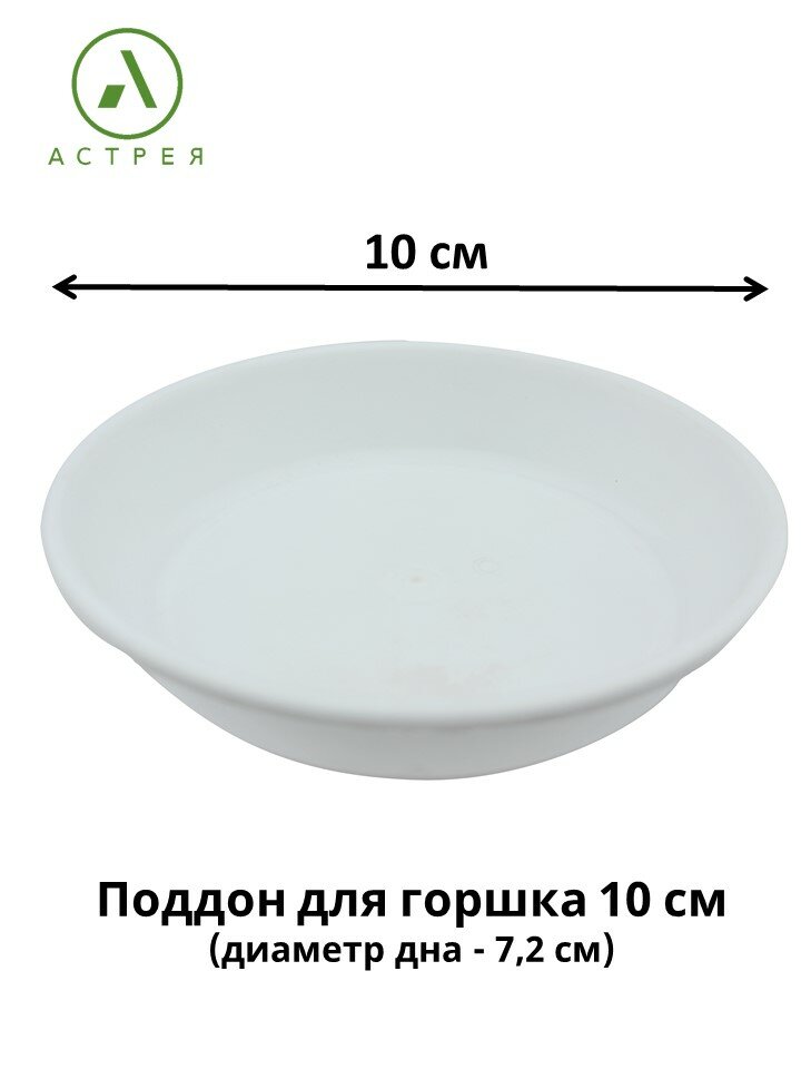 Поддон для цветочного горшка 10 см (комплект 5 шт.)