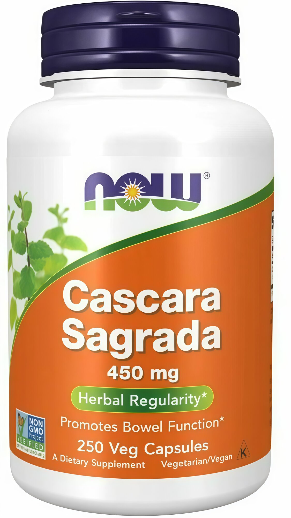 Каскара саграда для кишечника Now Cascara sagrada 450mg 250 vcaps