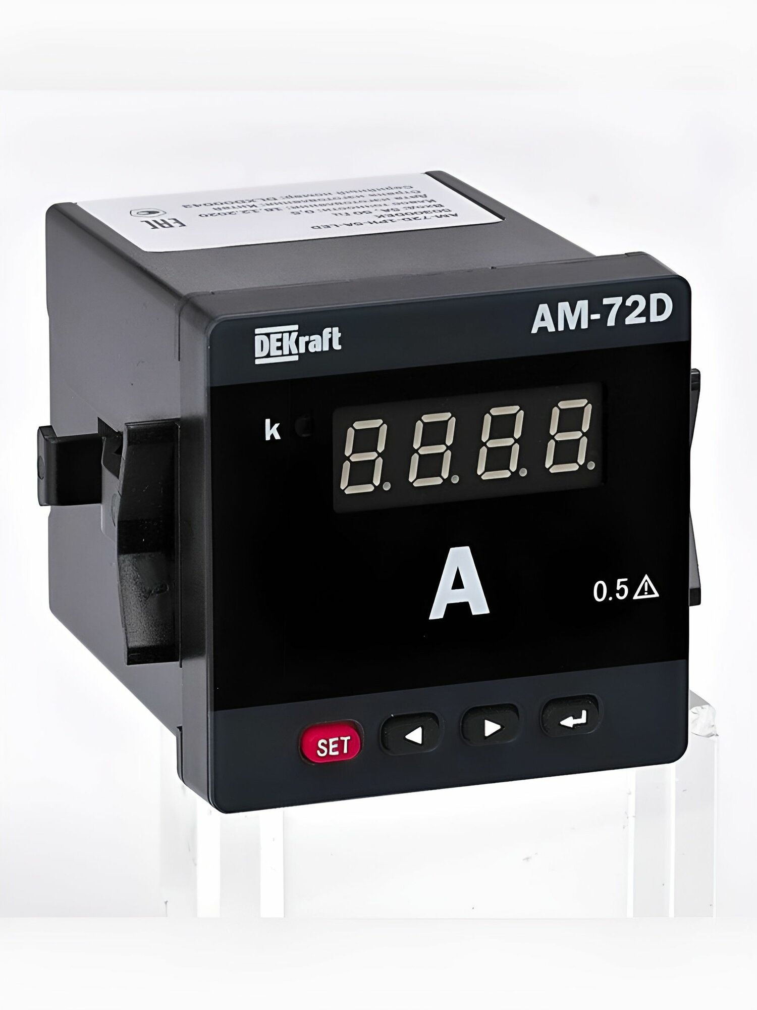 Амперметр цифровой 72x72мм трехфазный, вход 1А, выход RS485, LED-дисплей АМ-72D