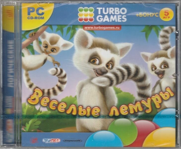 Игра Turbo Games. Веселые лемуры (Jewel)