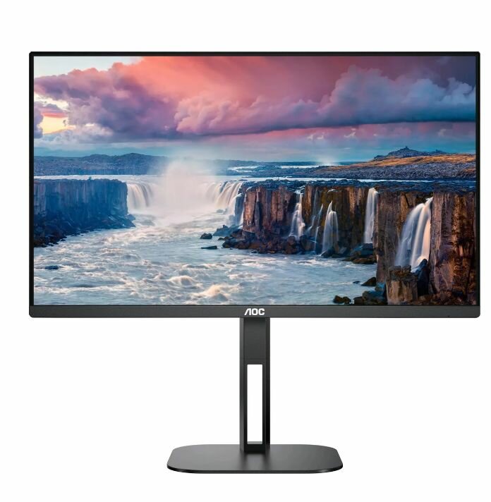 23,8" Монитор AOC 24V5C (24V5C) черный - 1920x1080@75 Гц, IPS, 1 мс, 1000:1, 300 Кд/м, 178/178, HDMI, DisplayPort, AMD FreeSync