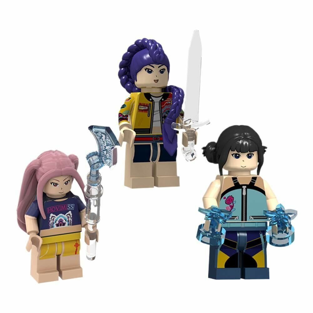 Аниме фигурки Кей-поп-охотницы на демонов / KPop Demon Hunters фигурка ; коллекционная статуэтка для рабочего стола, украшение для стола, 1 шт. (Высота 5 см)