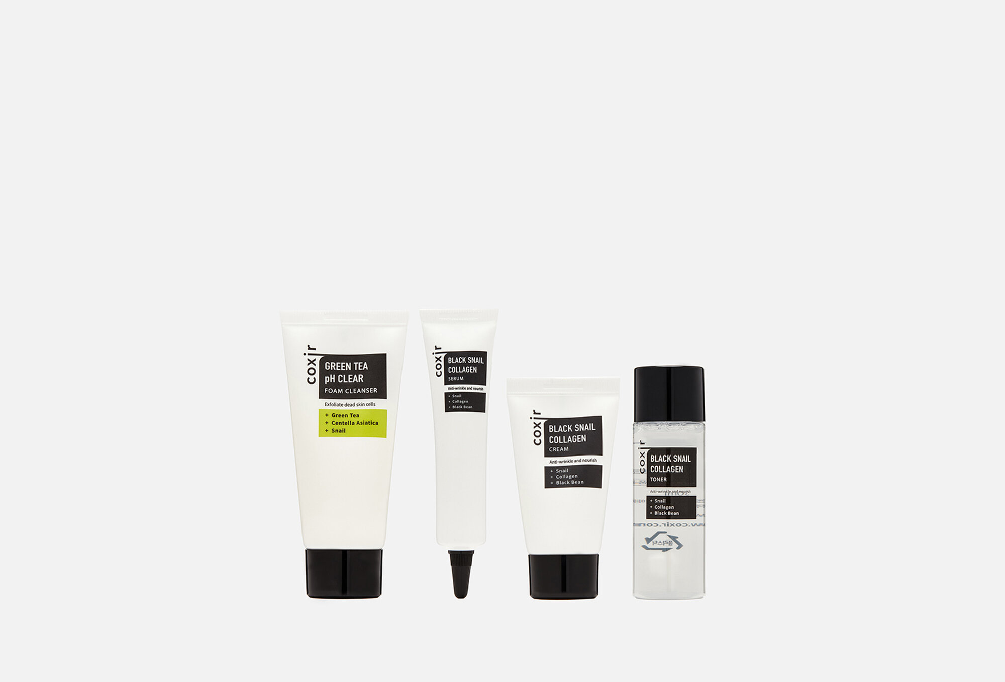 Набор миниатюр для кожи лица COXIR Black Snail