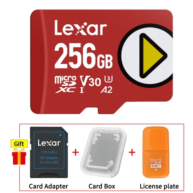 Lexar MicroSD 256GB V30 XC I A2 с адаптером