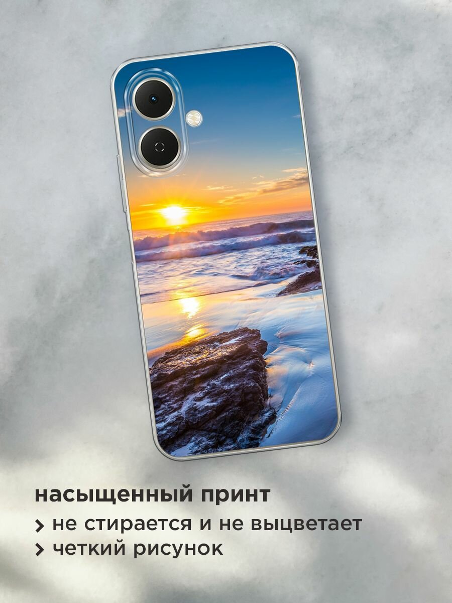 Чехол на Tecno Spark Go 2 / Текно Спарк Го 2 с принтом "Восход 6" — фото 1