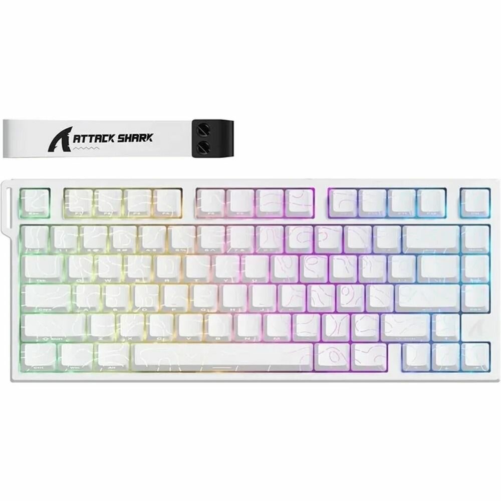 ATTACK SHARK R82HE Проводная клавиатура 75% 8000 Гц с точностью 0,005 мм RT Магнитный переключатель RGB Освещения