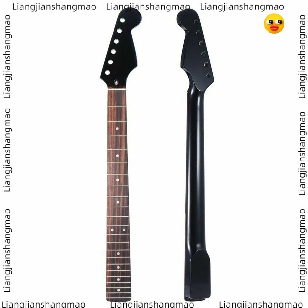 QinMatte black 22-дюймовый гриф электрогитары с кленовой ручкой и накладкой из розового дерева ST Strat Stratocaster