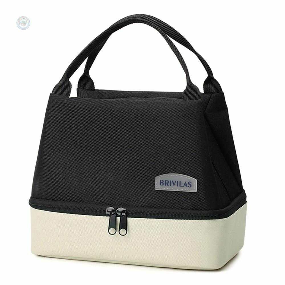 Сумка для ланча с термоизоляцией, легкая и удобная для переноса еды, пикника, работы и учебы