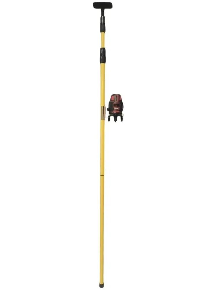 Штанга телескопическая штатив для лазерного уровня нивелира расписная штанга желтая 4м