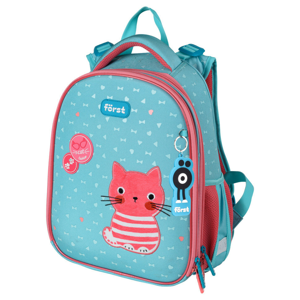 Ранец F? rst F-Top "Orange cat" 36*28*15см, 2 отделения, 2 кармана, анатомическая спинка, 349552