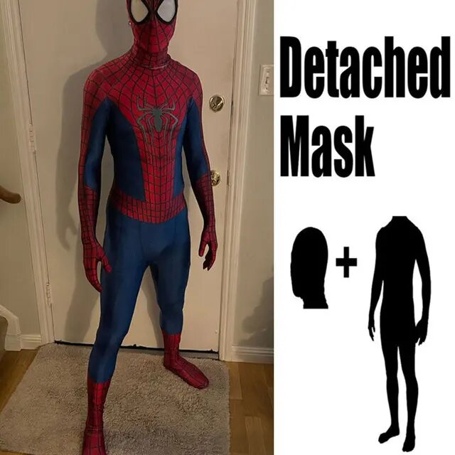 Костюм Человек-паук TASM 2 Disney полиэстер L, Removable Mask, Adults Women Size