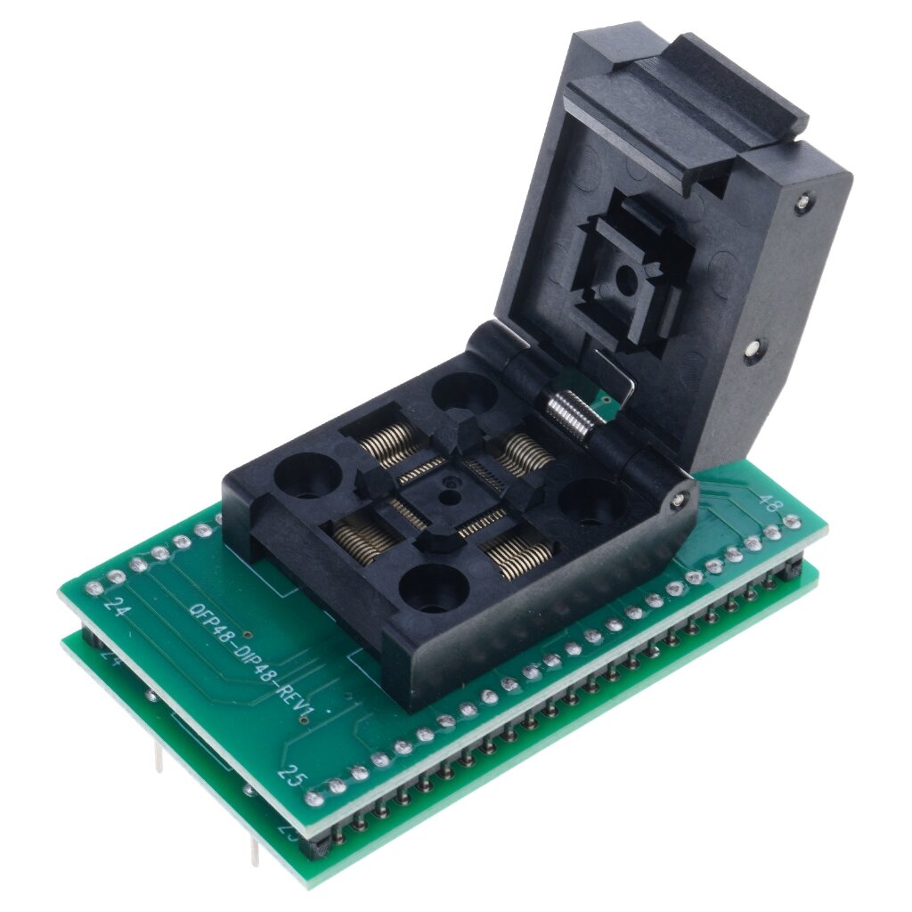 LQFP TQFP QFP48 к DIP48, программатор, 0,5 мм