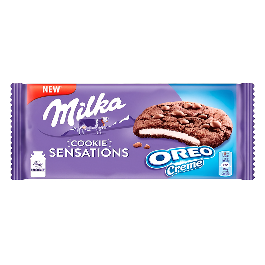 Milka Sensations Oreo Creme печенье с кремом Орео 156 гр