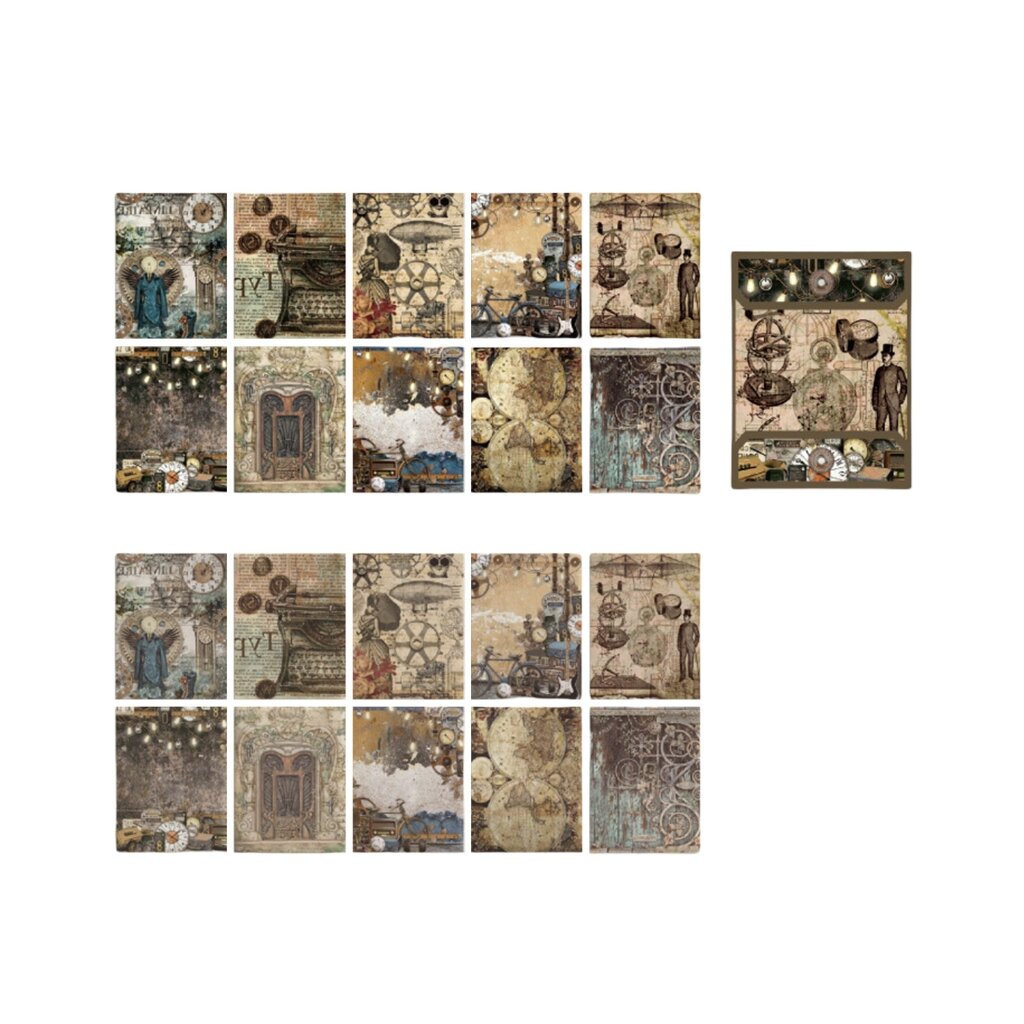 20 Листов Эстетической Декоративной Бумаги для Скрапбукинга, Декоративная Бумага для Альбома Вырезок