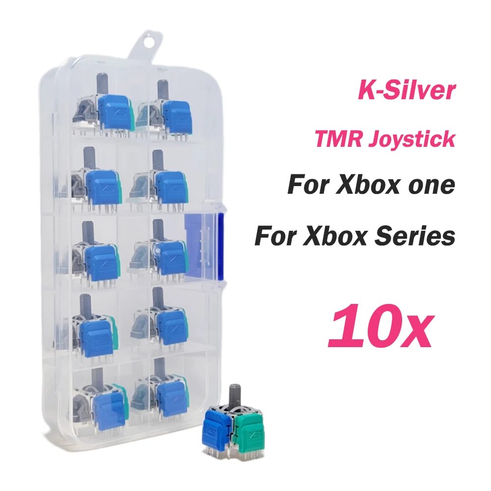 K-Silver JS13 Pro+ TMR Джойстики для Switch Pro PS5 PS4 Xbox Series Xbox One 10pcs for Xbox