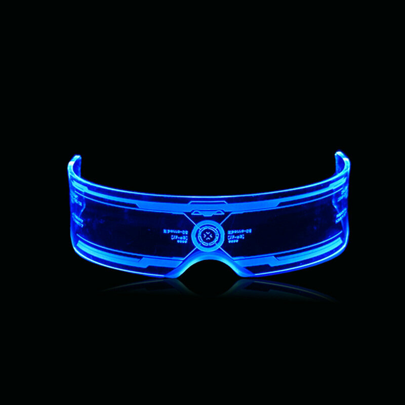 Научно-фантастические светящиеся очки, реквизит для клубной и музыкальной атмосферы, высокотехнологичные очки, красочные и крутые светящиеся очки.